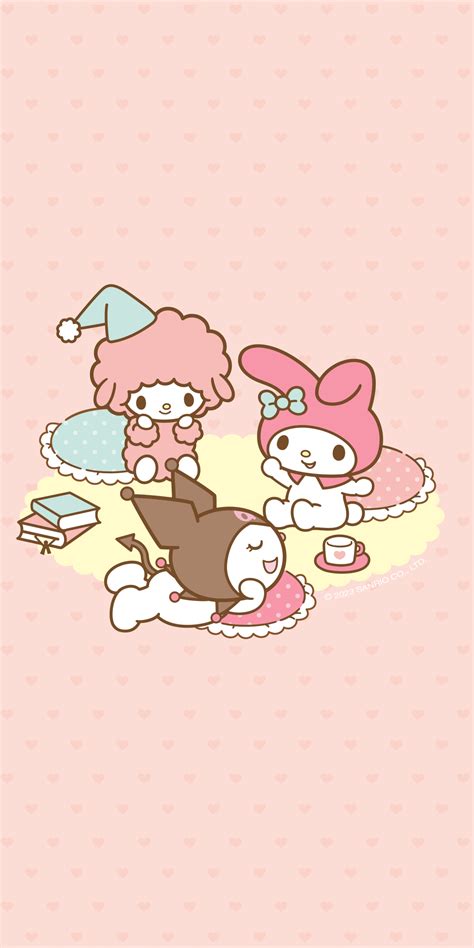 Kuromi And Melody Melody Hello Kitty Hello Kitty Iphone Wallpaper