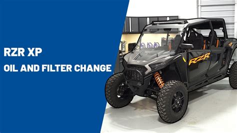 RZR XP Oil And Filter Change Polaris RZR YouTube