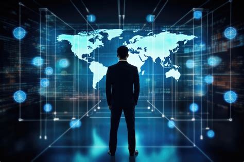 Premium Photo Digital Businessman Big Data Cloud Computing Security Ai