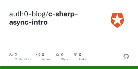 Github Auth0 Blogc Sharp Async Intro