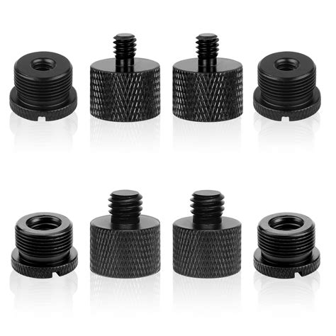 Aiex 8pcs Micro Thread Adapter Mic Stand Adapter Thread