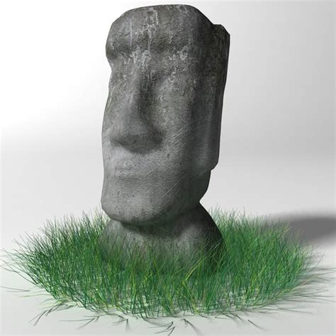 Moai Statue 3d Model By Supercigale