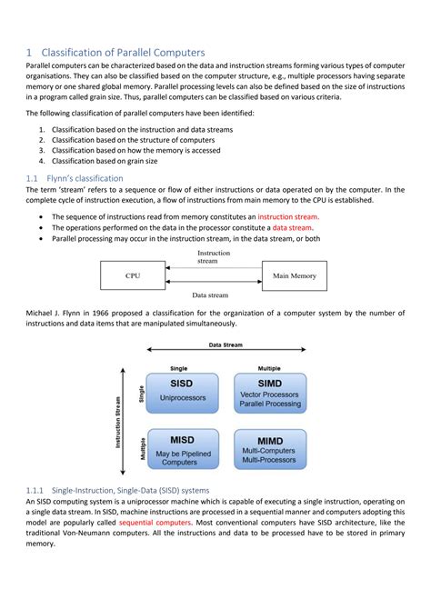 Solution Classification Of Parallel Computers Studypool