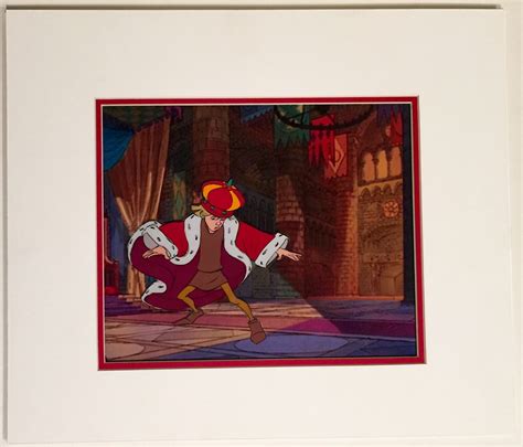 Animation Collection Original Production Cel Of Wart As King Arthur From The Sword In The