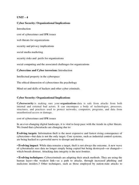 Cyber Security Unit 4 Pdf Malware Security
