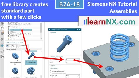 Siemens NX Tutorial Standard Parts YouTube