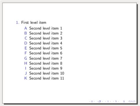 Change Enumerate Label Alignment In Beamer TeX LaTeX Stack Exchange