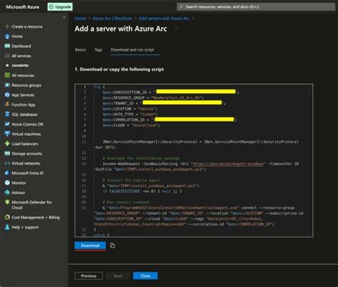Implementing On Premises Servers Into Microsoft Azure Arc
