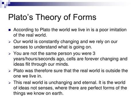 Ppt Platos Theory Of Forms Powerpoint Presentation Free Download