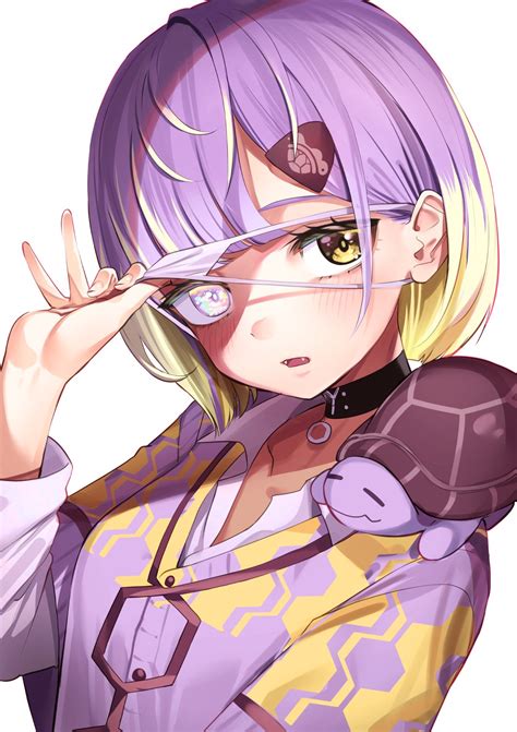 Safebooru Live 1girl Amagami Ame Eyepatch Fang Hcstyrus Ii Highres
