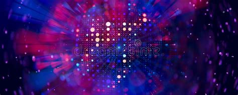 Abstract Macro Of Quantum Computing Qubit Cell Subatomic Patterns Of Cyber Ai Intelligence
