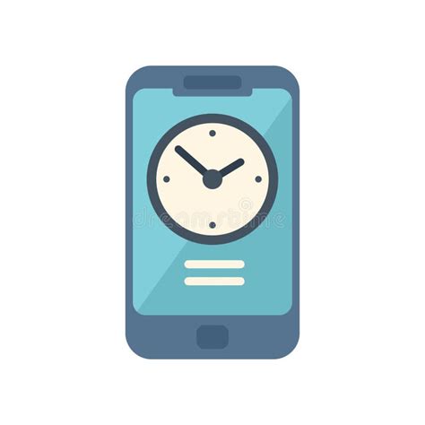 Smartphone Displaying Clock And Menu Interface For Time Management
