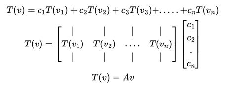 vector space linear transformation