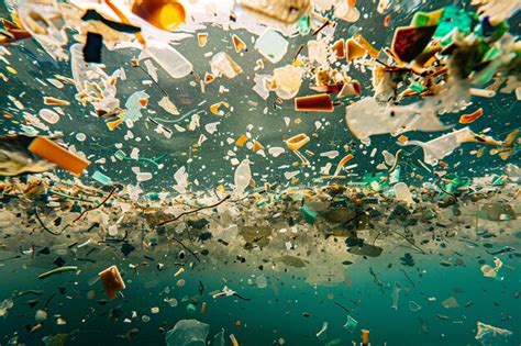 premium photo analyzing the impact of microplastics ingestion on