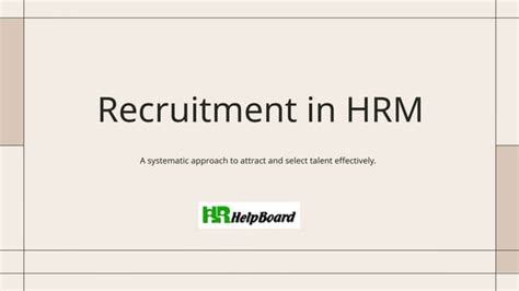 Recruitment Definition In Hrm Recruitment Meaning Ppt