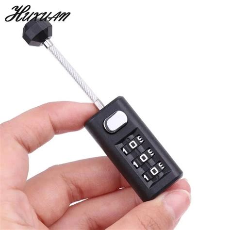 3 Digit Coded Lock Small Locks Resettable Padlock Luggage Locks For