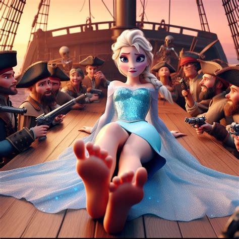 Elsa Flash Soles On Pirate Ship Ai By Amirrax On Deviantart
