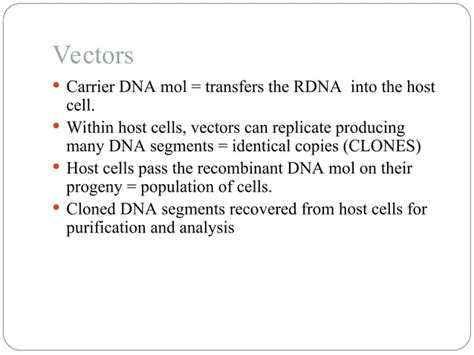 Lecture Recombinant Dna Technology Ppt