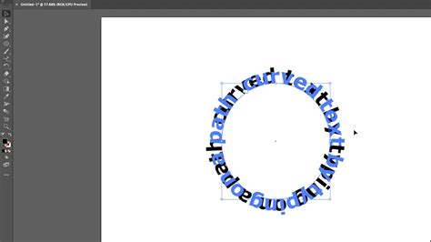 Как сделать текст полукругом в иллюстраторе