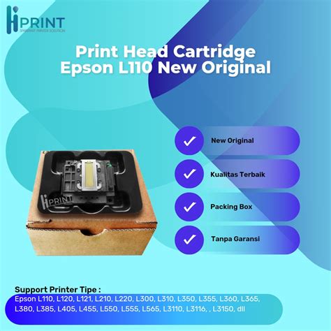 Jual Print Head Printer Epson L110 L210 L555 L310 L365 L550 Printhead