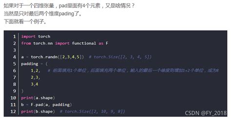 Pytorch中torchnnfunctionalpad函数使用详解torchnnfunctionalpad不被tensorrt支持tihuan Csdn博客