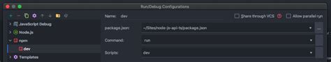 Javascript How Can I Run Nodemon From Within Webstorm Stack Overflow