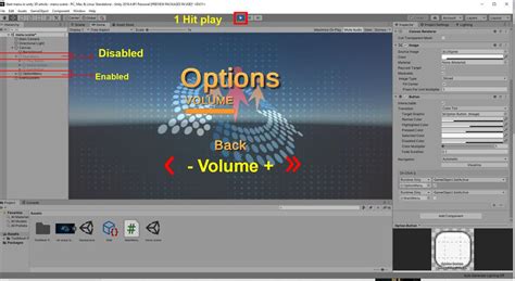 Create A Start Menu Scene Using C Script In Unity D