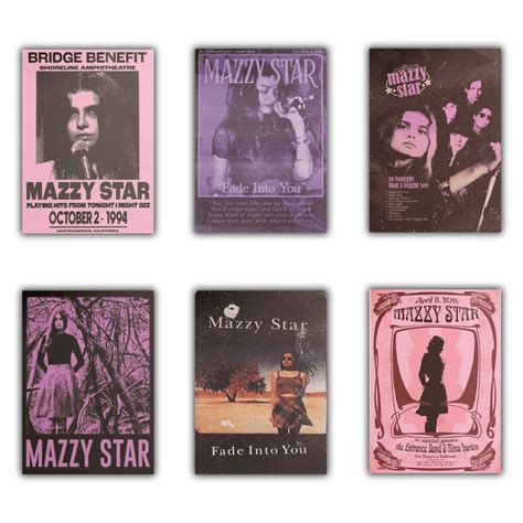Mazzy Star Poster Prints Mazzy Star Posters Mazzy Star Merch Fade Into You Classic Retro Vintage