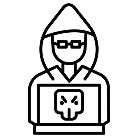 Premium Vector Hacker Vector Illustration