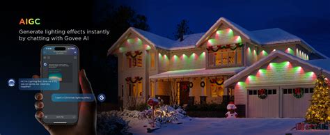 Govee Permanent Outdoor Lights Prism 100ft With 36 Triple Color Led