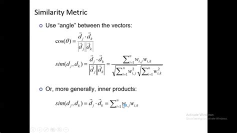 34 Cse412 Lecture 11 Part2 Vectorspacemodel Youtube