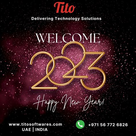 Tito Softwares On Linkedin Happy New Year Wishing You A Year Filled With Love Happiness And