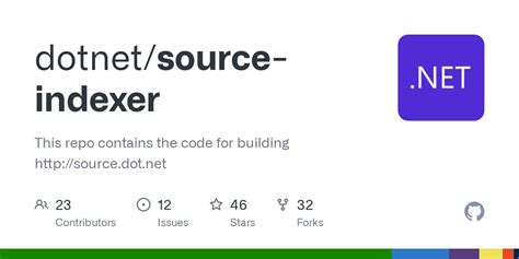 Github Dotnetsource Indexer This Repo Contains The Code For