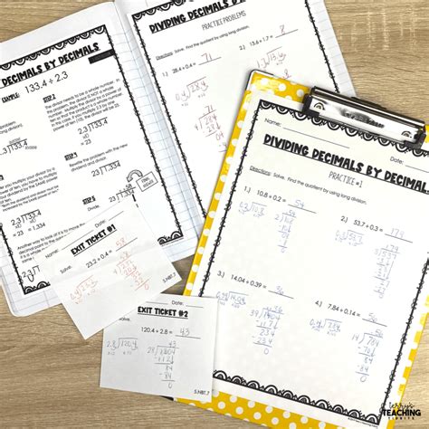 2 Strategies For Dividing Decimals Terry S Teaching Tidbits