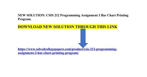 NEW SOLUTION CSIS 212 Programming Assignment 3 Bar Chart Printing