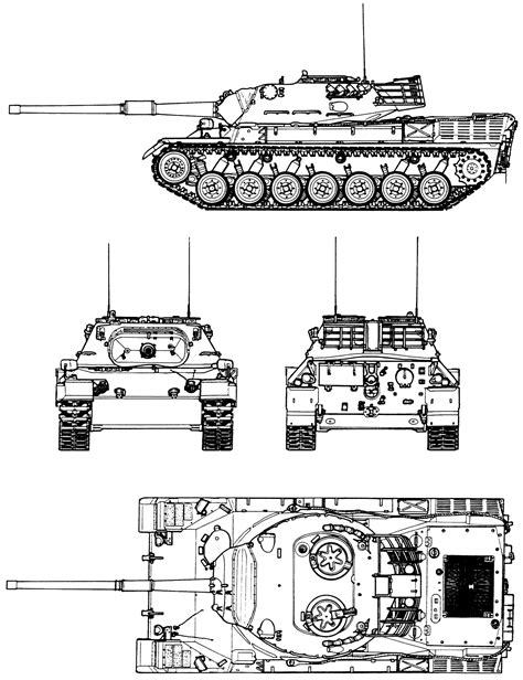 Leopard 1 Blueprint Download Free Blueprint For 3d Modeling