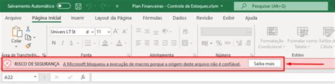 Como desbloquear a execução de Macros no Excel Blog Ravel Tecnologia