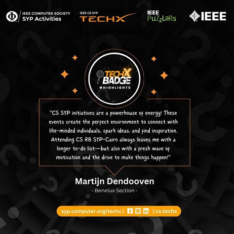 Ieeecs Cssyp Cstechx Ieeepuzzlers Techxbadge Ieee Computer Society Syp Techx