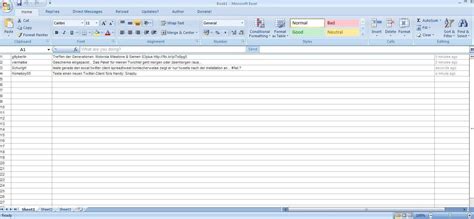 spreadtweet excel twitter client air it stack de