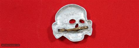 Ww2 Wwii Nazi German Ss Death Head Skull Cap Badge