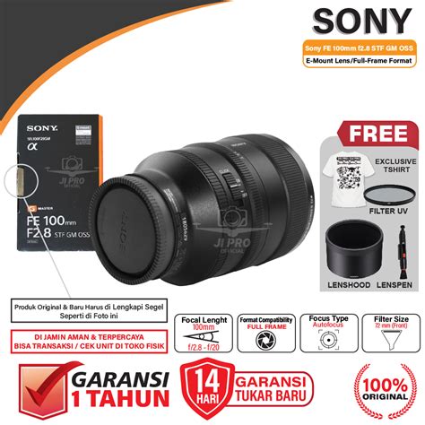 Jual Sony Fe 100mm F28 Stf Gm Oss Sony Fe 100 Mm F28 Garansi Resmi