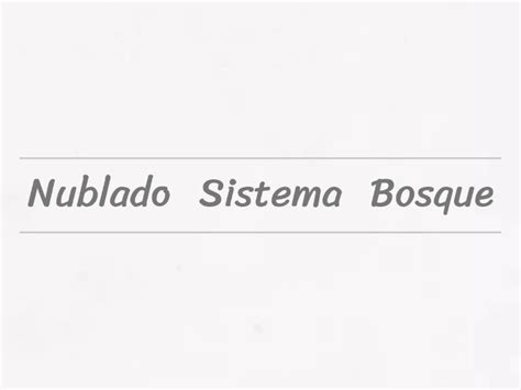 Ecosistemas De Mexico Unjumble