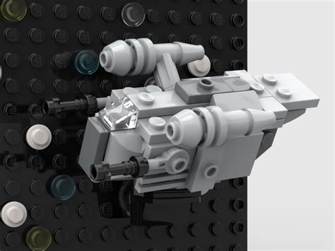 Lego Moc Mini Razor Crest With Background By Falconeagle117