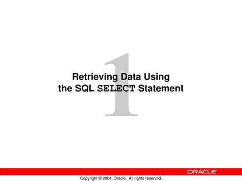 Ppt Retrieving Data Using The Sql Select Statement Powerpoint Presentation Id6905316