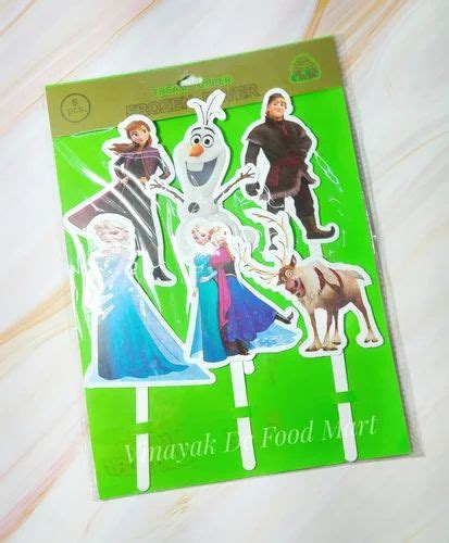 A28 Frozen Cake Toppers Cartoon Paper Theme Toppers Set At ₹ 50 00 Cake Tops Id 26111953148