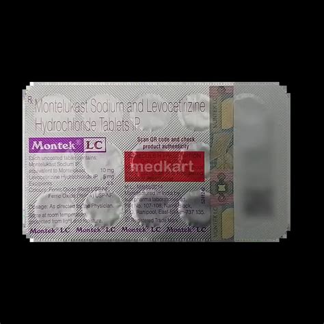 Montek Lc Tablet 15s Price Uses Side Effects And Substitutes Medkart