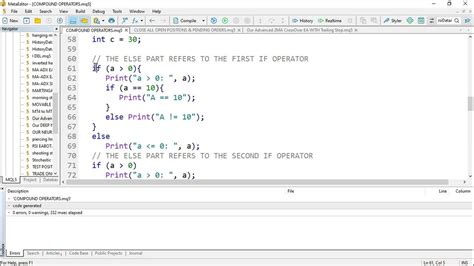 Mql5 Tutorials If Else Operators The Only Video You Will Ever Need Part 181 Forextrading