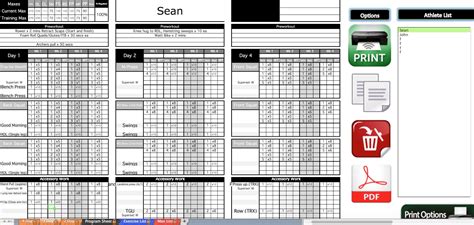 Strength And Conditioning Program Template