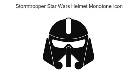 Stormtrooper Star Wars Helmet Monotone Icon In Powerpoint Pptx Png And Editable Eps Format