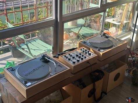 Technics Mk3 Turntables With Mastersounds Mixer FX Unit Custom Plinths For Sale US Audio Mart